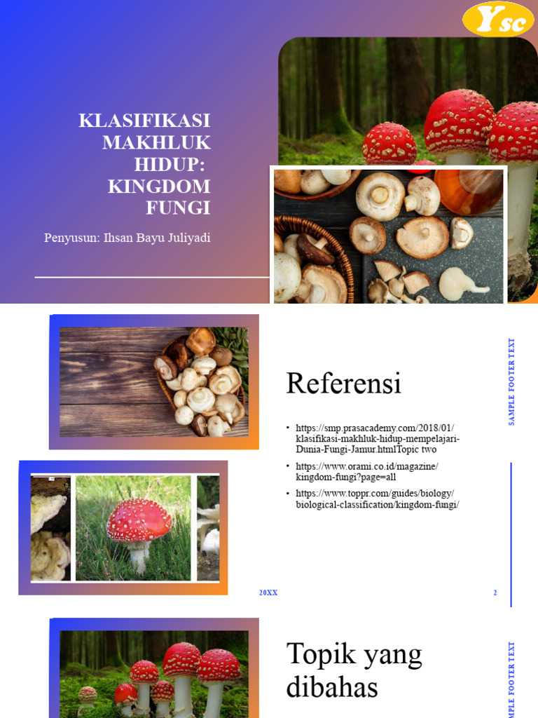 KLASIFIKASI MAKHLUK HIDUP Fungi | PDF | Fungus | Mycology