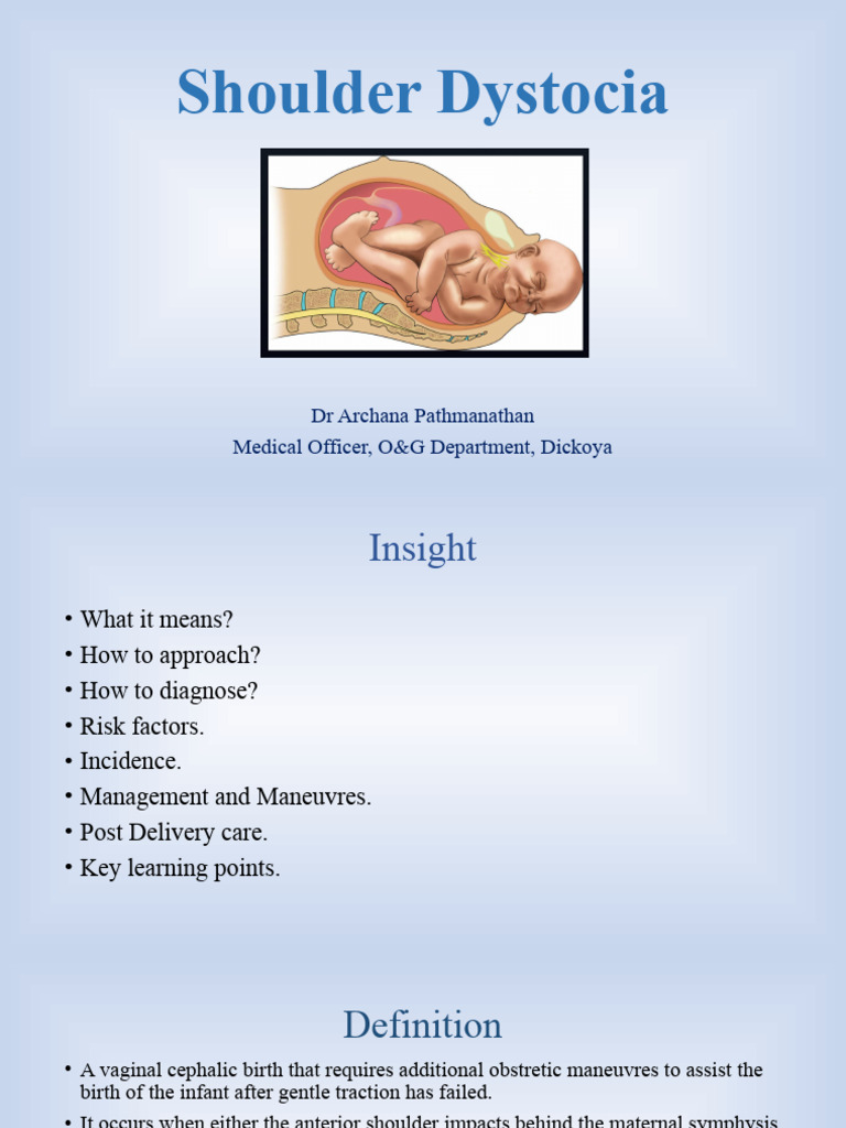 Managing Shoulder Dystocia: Key Maneuvers | PDF | Arm | Childbirth