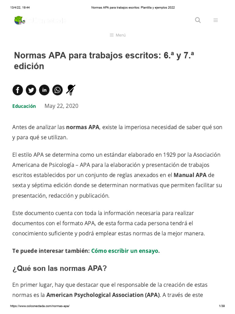 Normas APA para Trabajos Escritos - 2025 | PDF | Estilo apa | Citación