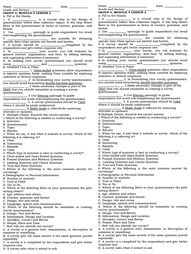 EAPP Survey Questionnaire Discussion | PDF | Survey Methodology | Questionnaire