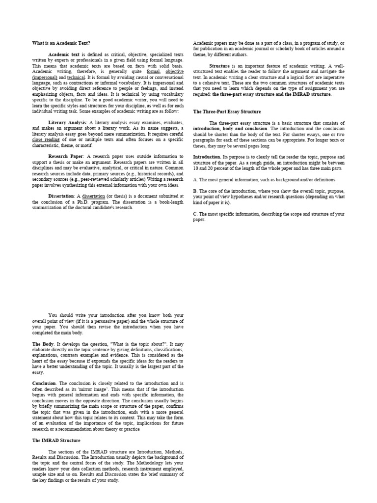 EAPP - Academic Text | PDF | Thesis | Essays