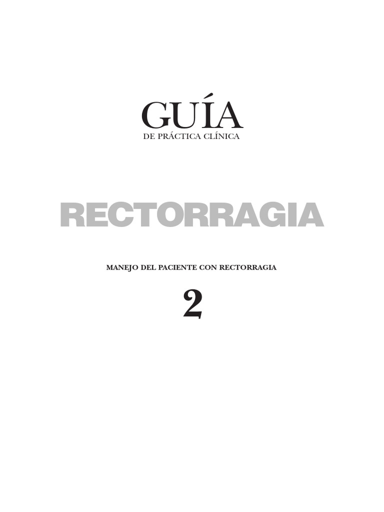 Rectorragia_completa | PDF | Hemorroides | Cáncer colonrectal