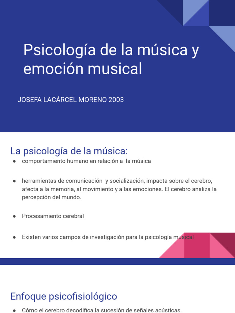 Psicología y Emoción Musical | PDF | Las emociones | Cerebro