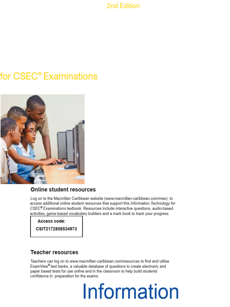 Information Technology for CSEC® Examinations_nodrm | PDF | Spreadsheet ... Information Technology for CSEC® Examinations_nodrm | PDF | Spreadsheet ...