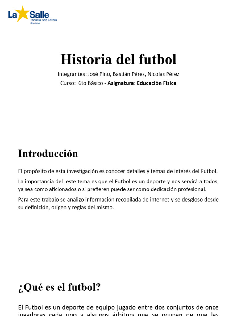 El Futbol | PDF