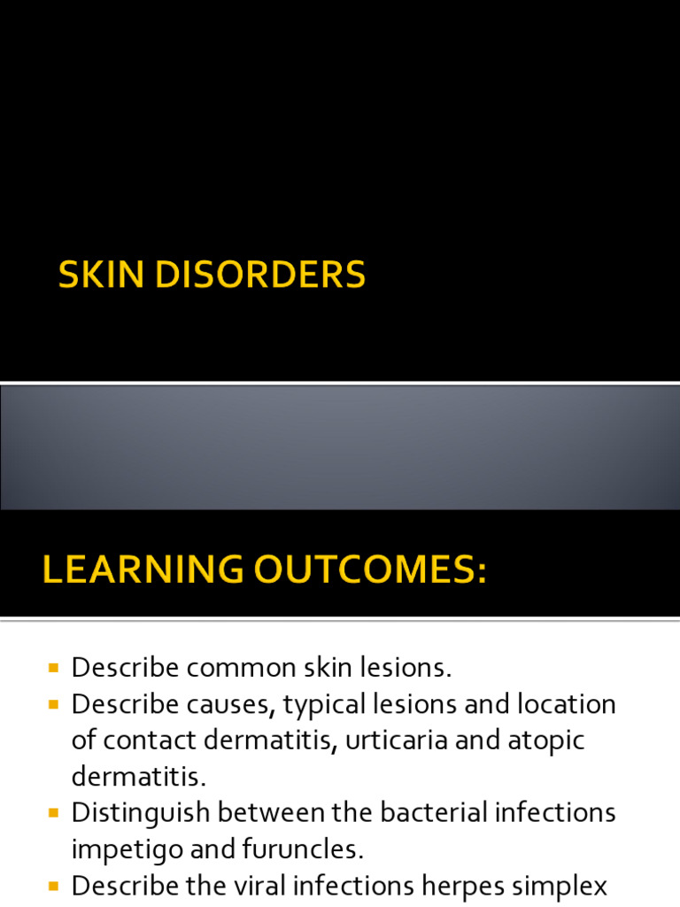 SKIN DISORDERS | PDF | Dermatitis | Skin