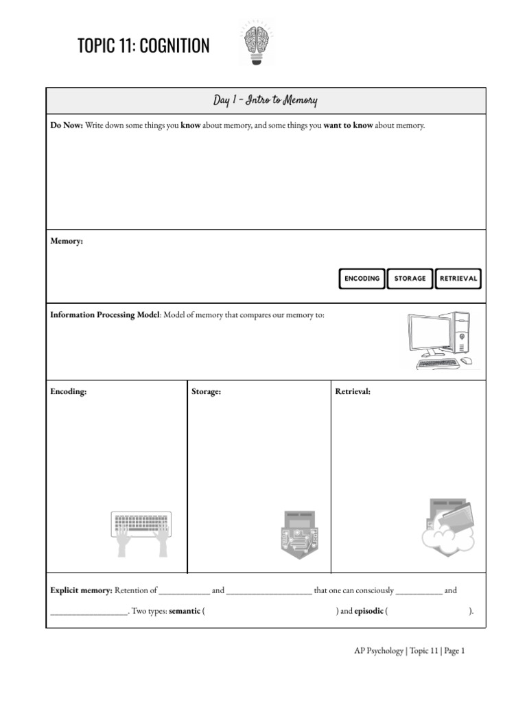 Memory and Cognition Overview | PDF | Memory | Recall (Memory)