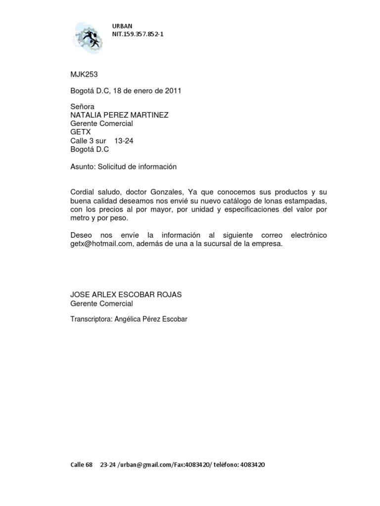 Modelo De Carta De Solicitud: 3 Ejemplos Editables En Word – QGEGCG