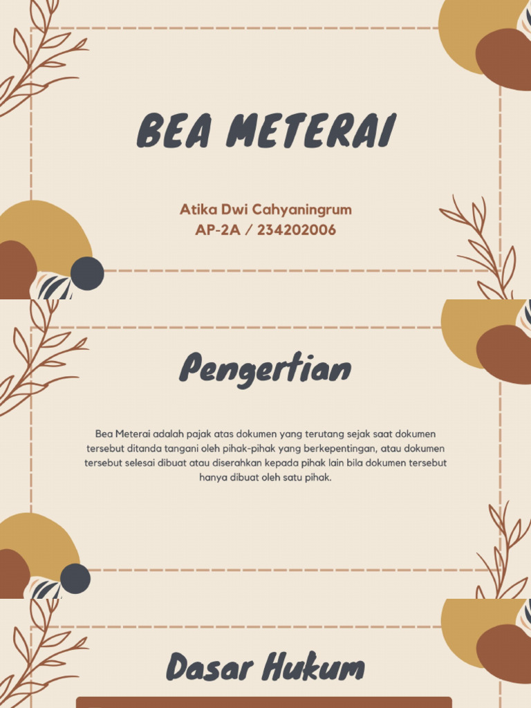 Bea Meterai | PDF