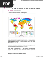 Clasificacion Climatologia de Koppen | PDF