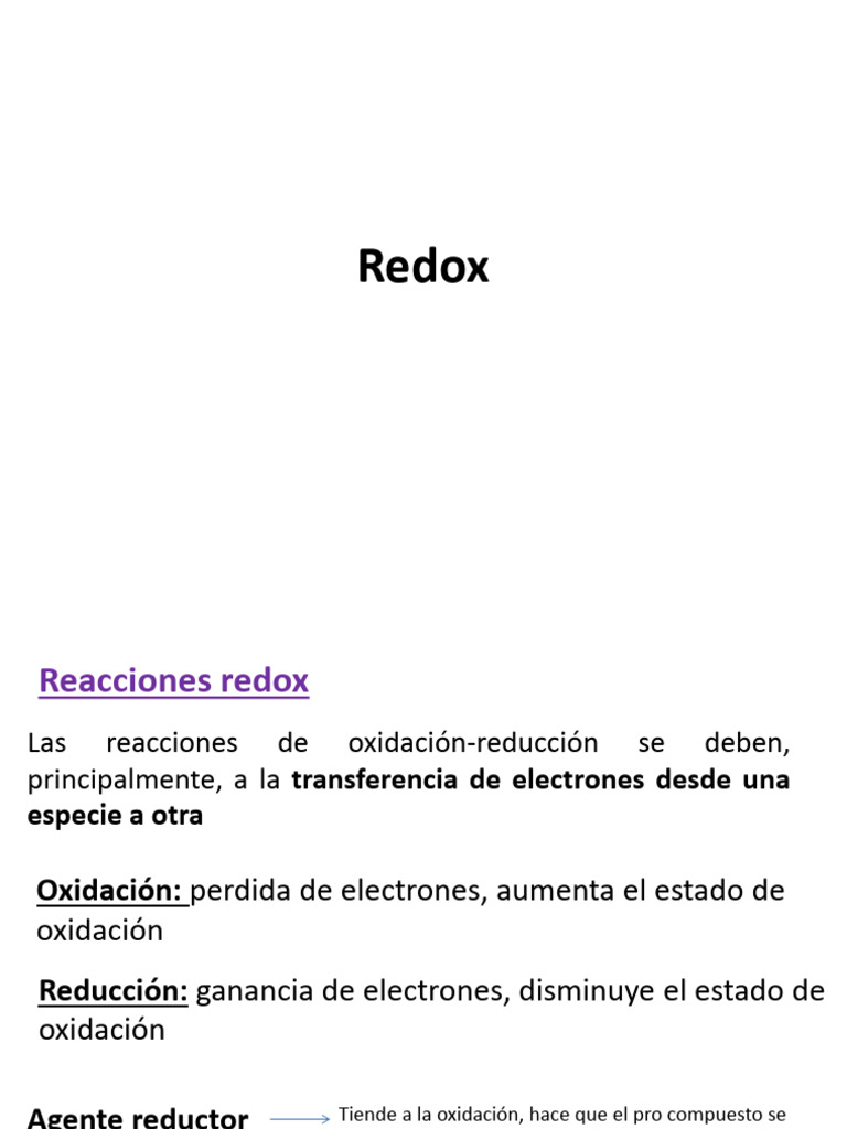Equilibrio REDOX | PDF | Redox | Química