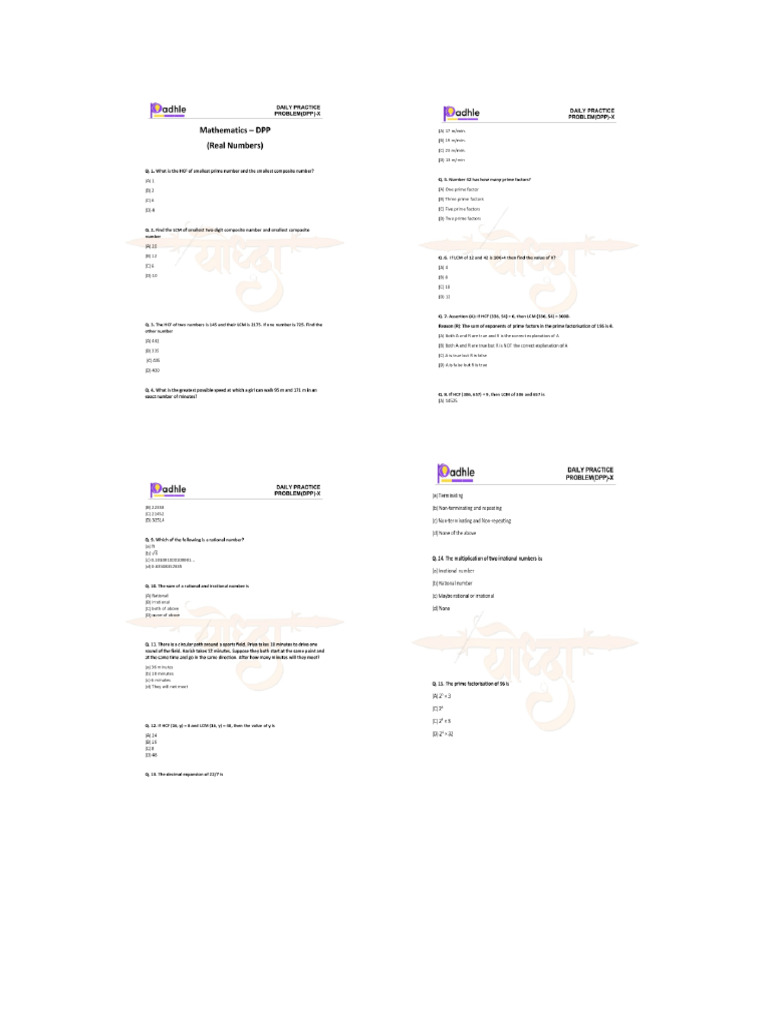 Dpp Maths Pdf