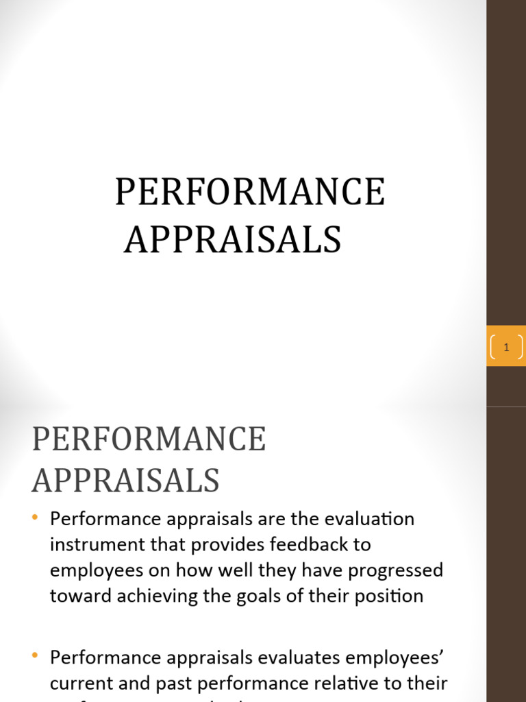 Performance Appraisals | PDF | Performance Appraisal | Social Psychology