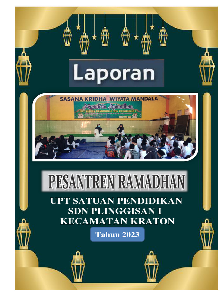Laporan Pondok Ramadhan SDN Plinggisan 2023 | PDF