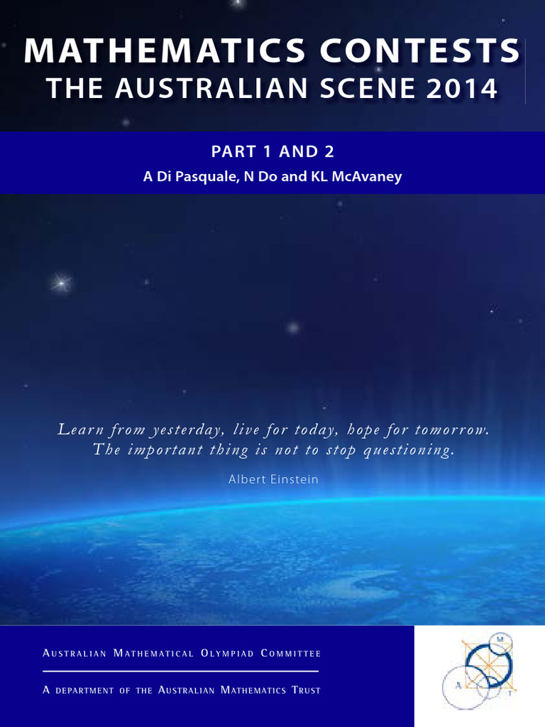 Australian Scene Combined 2014 | PDF | Shape | Mathematics