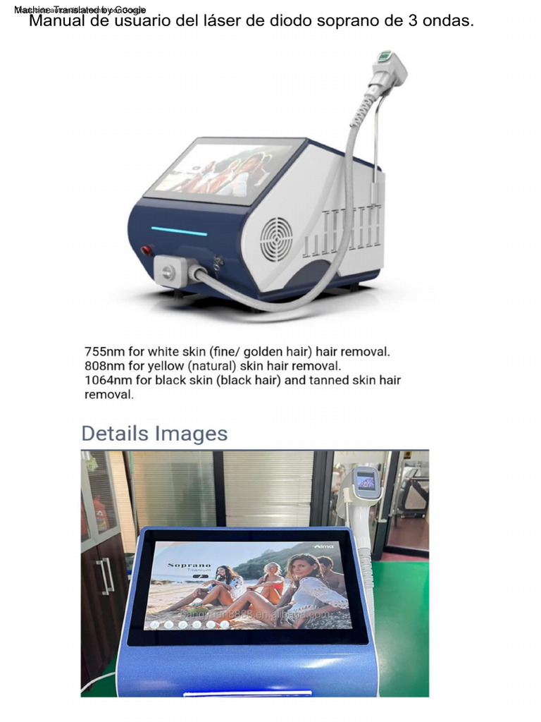 Manual Laser Soprano Tri Diodo .PDF - 20240111 - 180907 - 0000 | PDF | Pelo