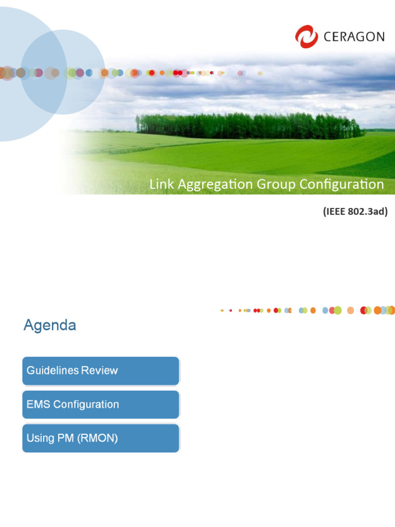 241 - Ceragon - LAG CONFIG - Presentation v1.0 | PDF | Computer Engineering | Computer Science