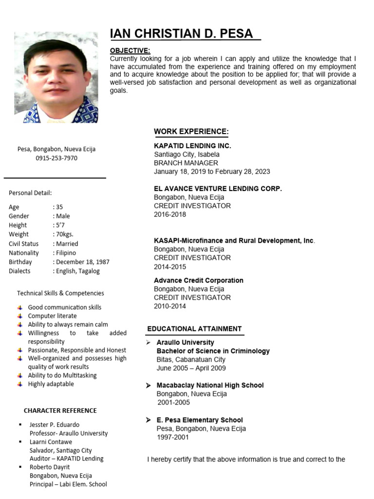 IAN Resume | PDF