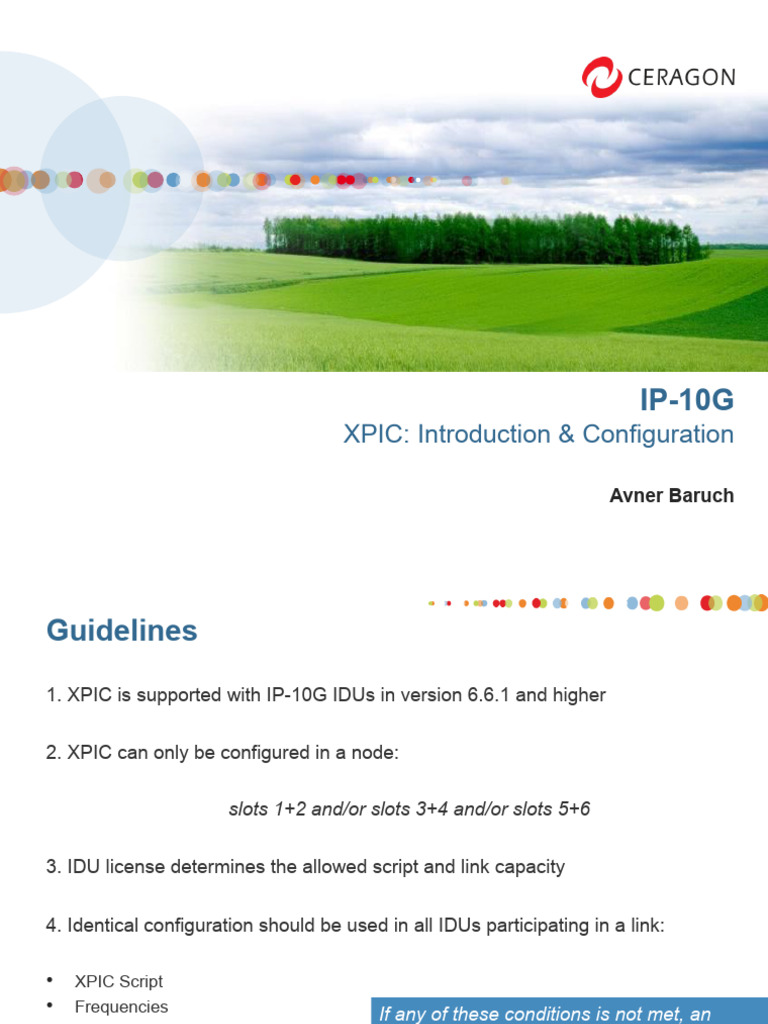 260 - Ceragon - XPIC - Presentation v1.2 | Download Free PDF | Antenna ...