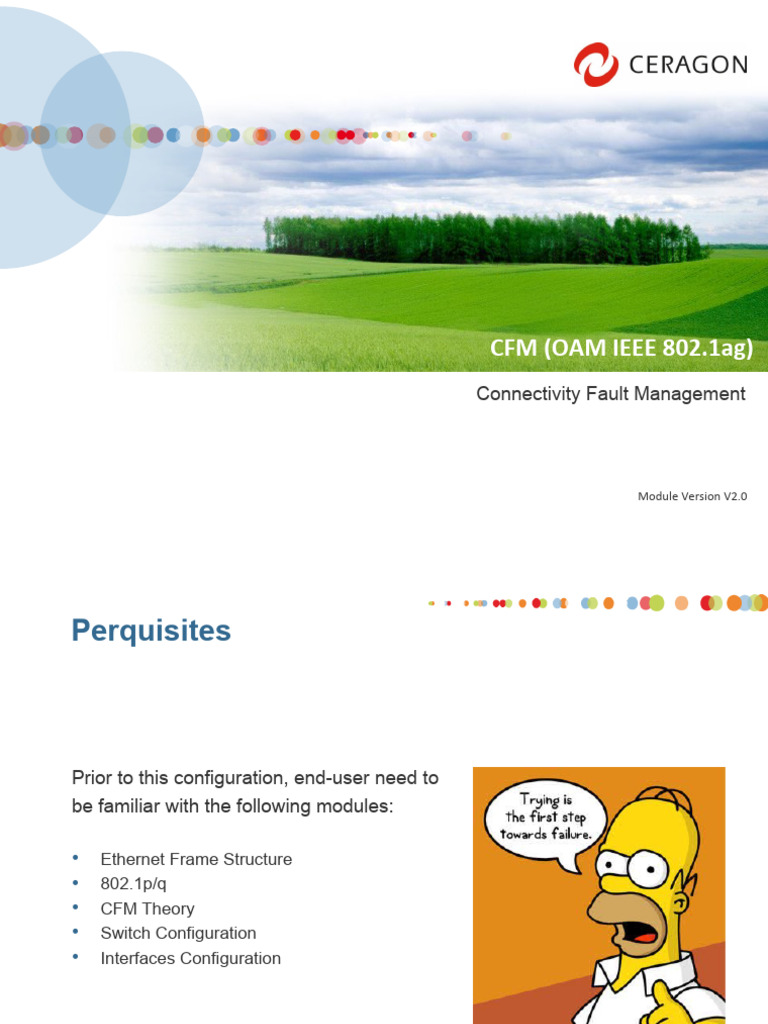 310 - Ceragon - IP-10G - CFM - Presentation v2.0 | Download Free PDF | Computer Network ...