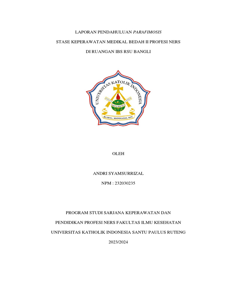 LP Parafimosis Dan Resume Andri | PDF