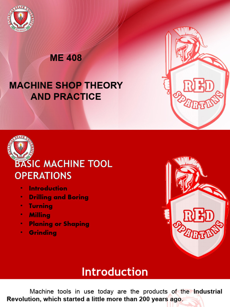 Basic Machine Tool Operations | PDF | Machining | Grinding (Abrasive ...
