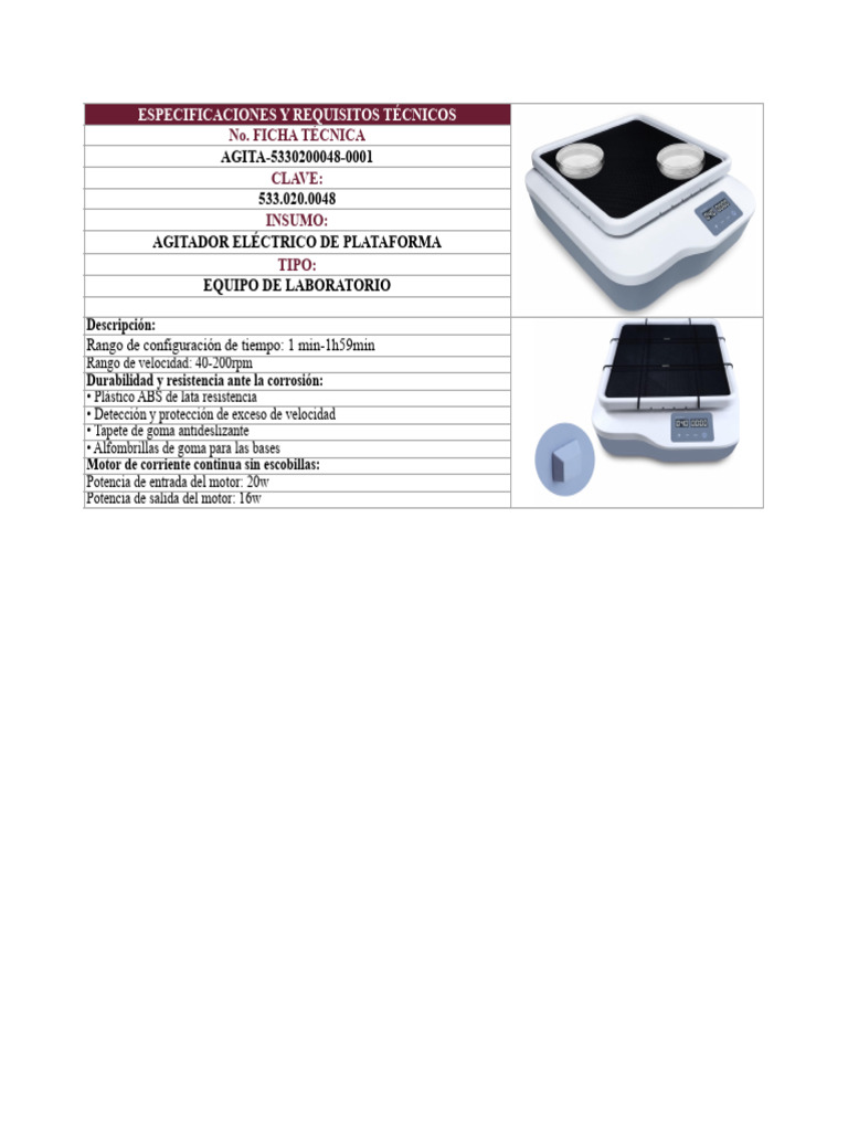 Open FICHAS TÉCNICAS 1.1 | PDF | Diodo emisor de luz | Acero