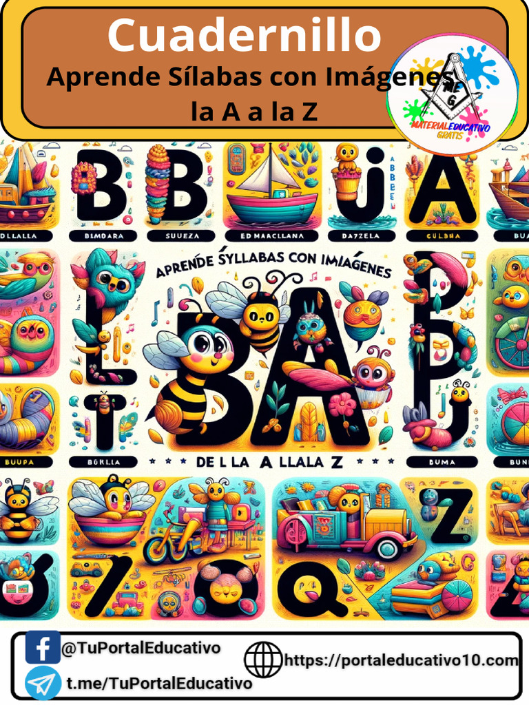 Aprende Sílabas Con Imágenes de La A A La Z Portaleducativo10 | PDF