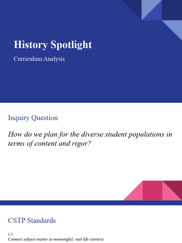 History Pd-Curriculum | PDF | David | Goliath