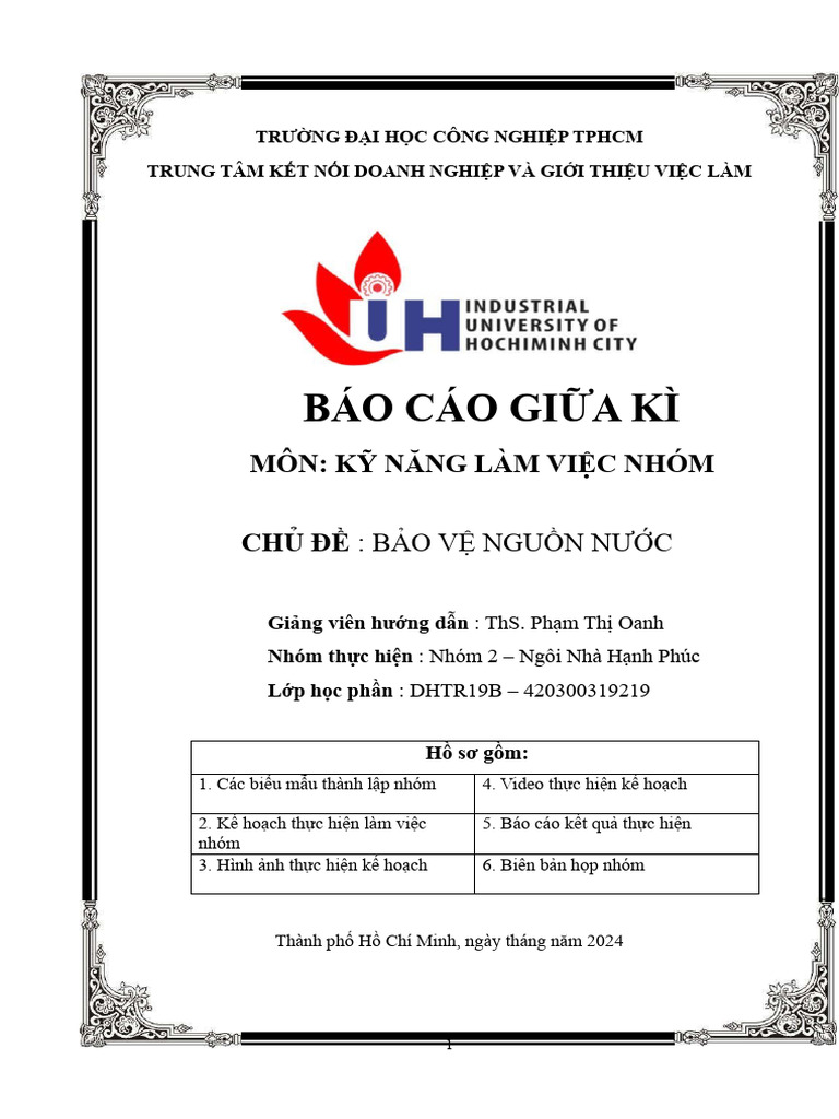 Báo Cáo Cuối Kì-KNLVN-Nhóm 2 | PDF