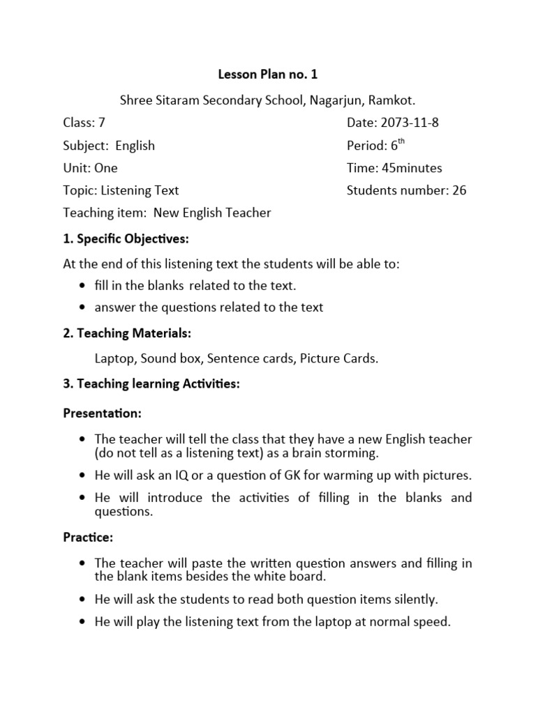 My Lesson Plans | Download Free PDF | Lesson Plan | Teachers