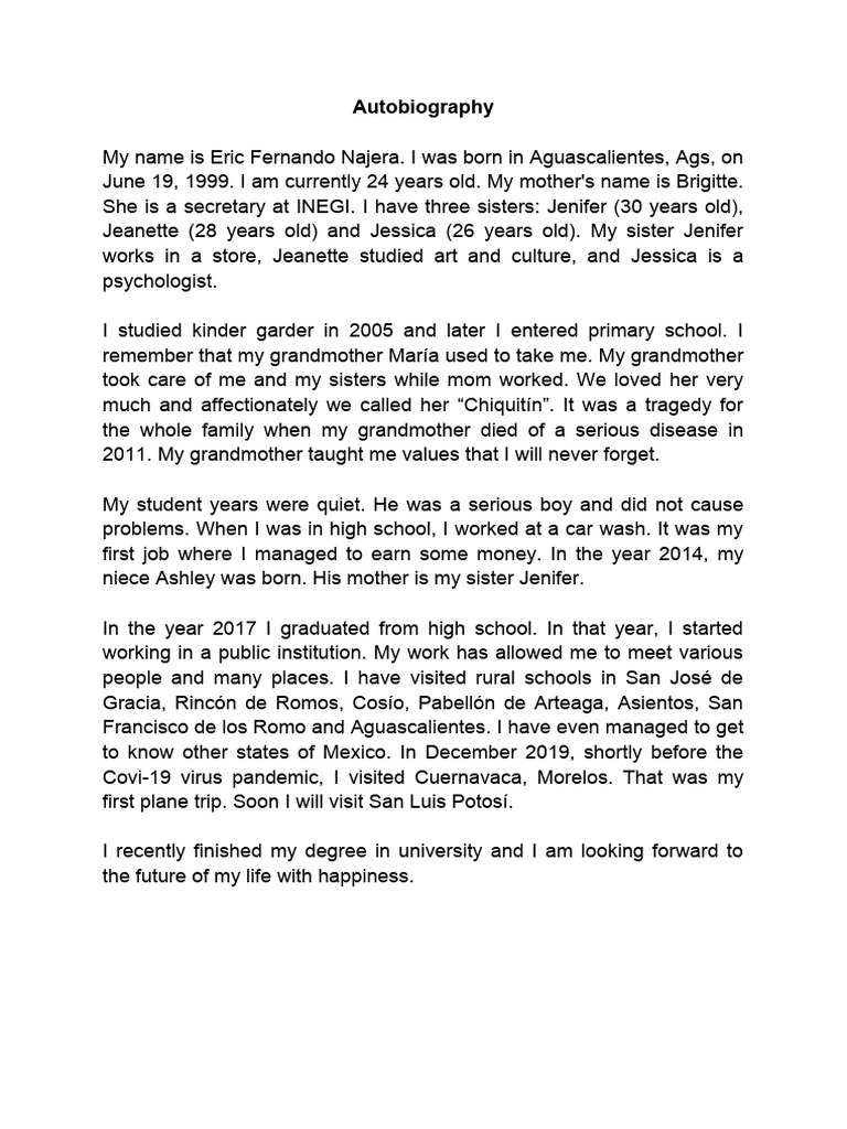 Autobiography | PDF | Social Science