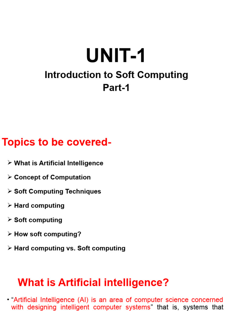 Unit-1 P-1 | PDF | Fuzzy Logic | Computer Science