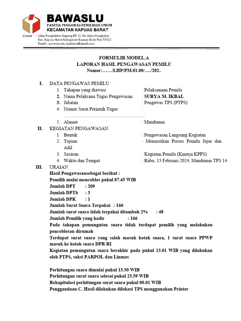 Model A Dan Akp Revisi | PDF