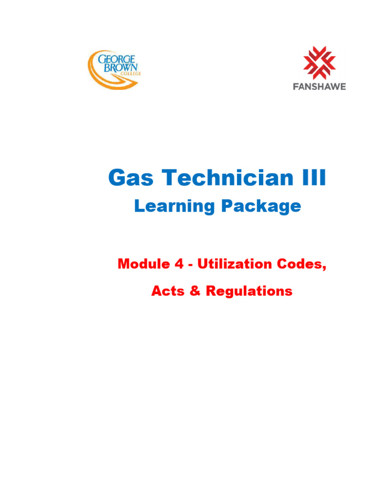 G3 Module 4 - Utilization Codes, Acts & Regulations | PDF | Propane ...