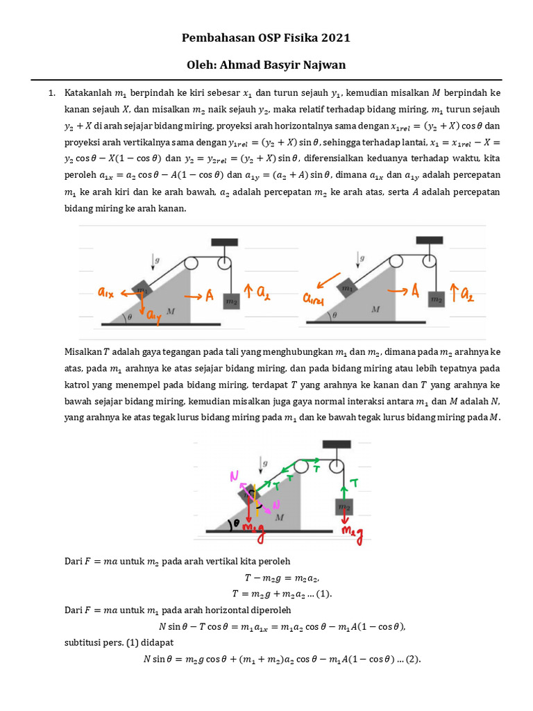 Pembahasan Osp Fisika 2021 | PDF