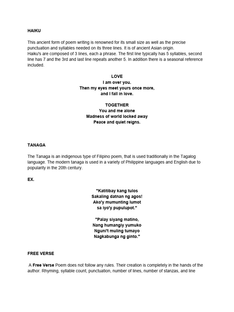 Haiku | PDF | Poetry