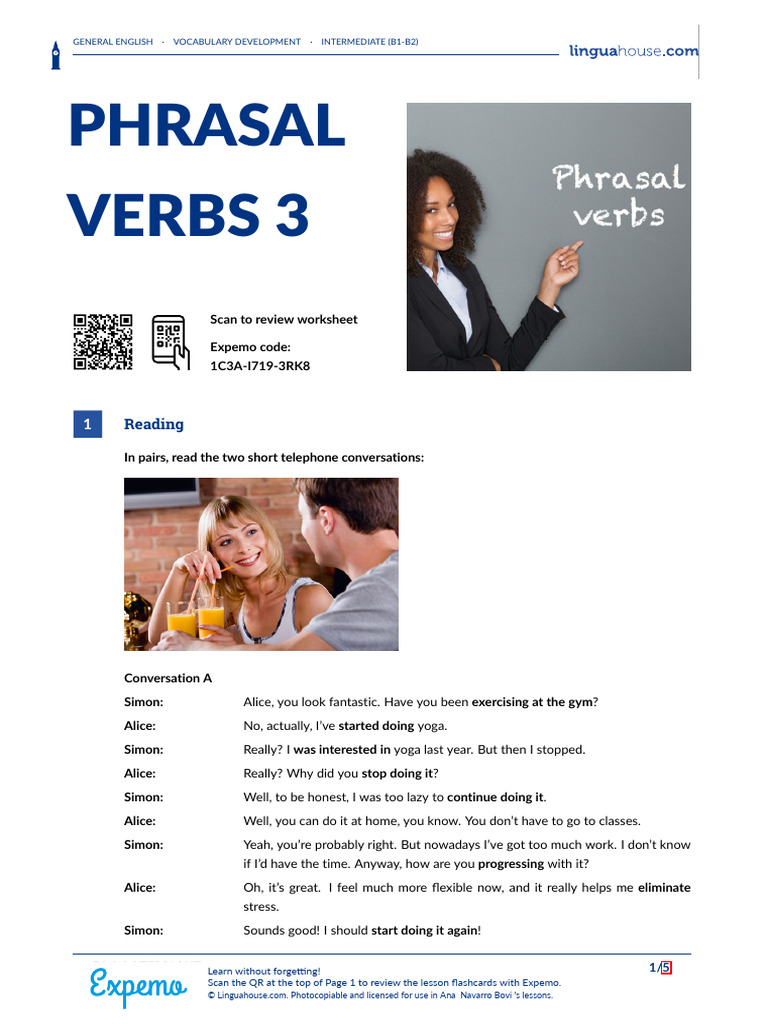 Phrasal Verbs 3 British English Student | PDF | Linguistics