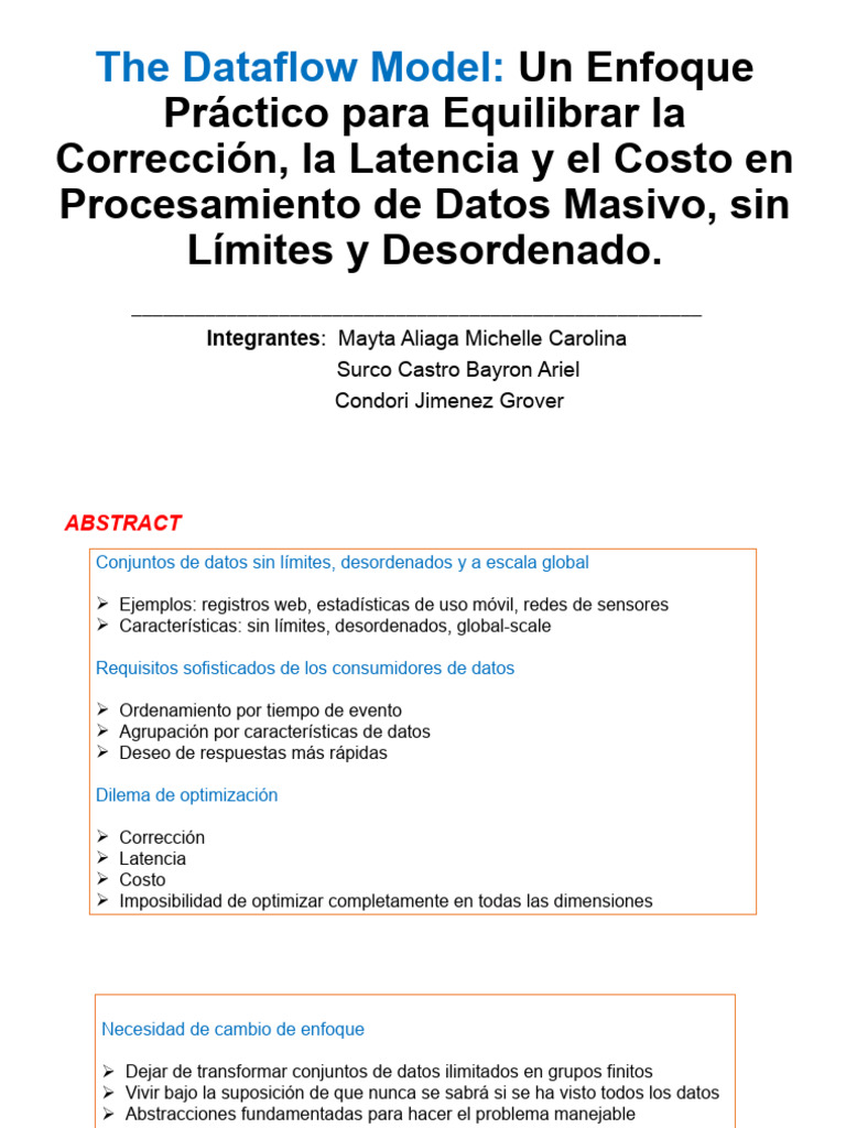 The Dataflow Model | PDF | Agua | Estadísticas