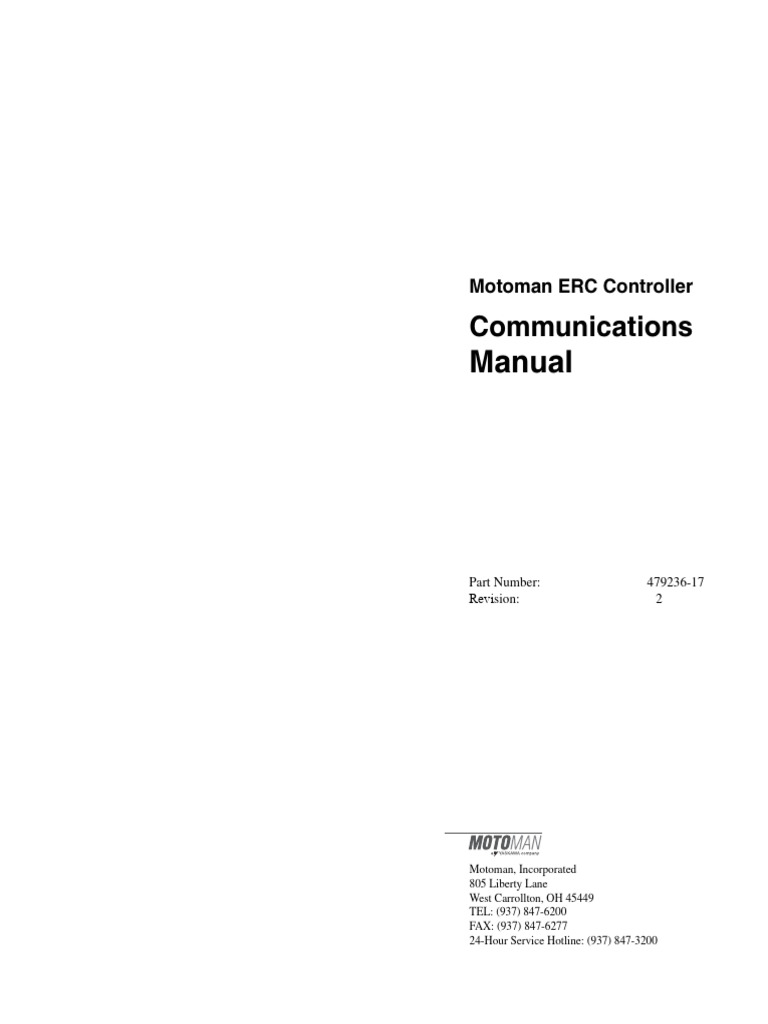 ERC Communications Manual 479236-17 | PDF | Duplex (Telecommunications ...