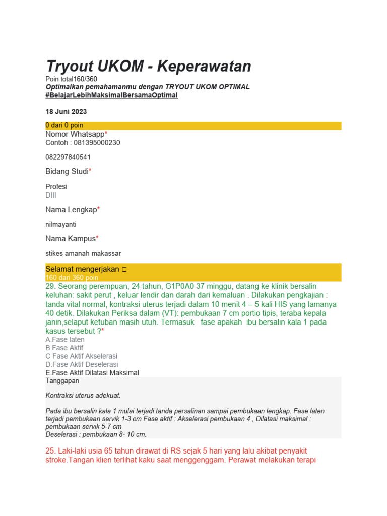 Tryout UKOM. Bagian Ke 3 | PDF
