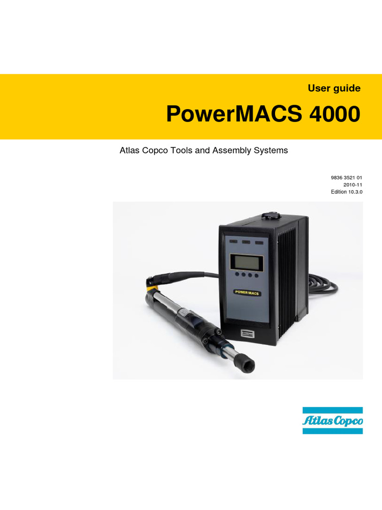 PowerMACS 4000 Manual v10.3 | PDF | User Interface | Software