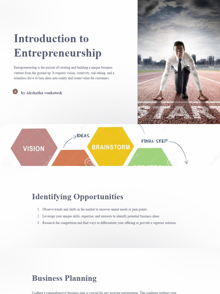 Entrepreneurship | Download Free PDF | Entrepreneurship | Business Plan