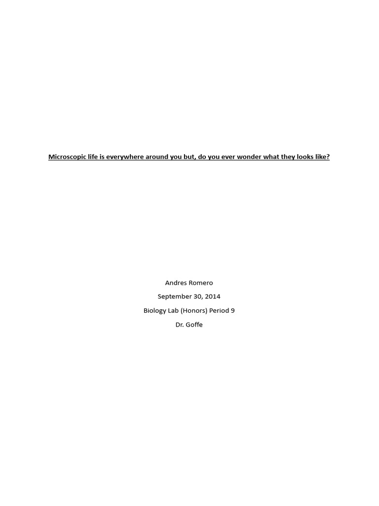 A.R. Microscopes Lab Report | PDF | Microscope | Optical Devices