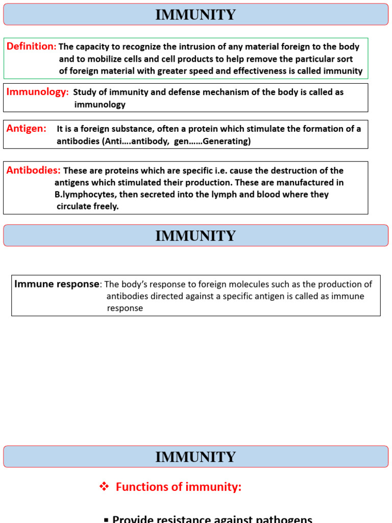 Immunity | PDF | Immune System | Adaptive Immune System