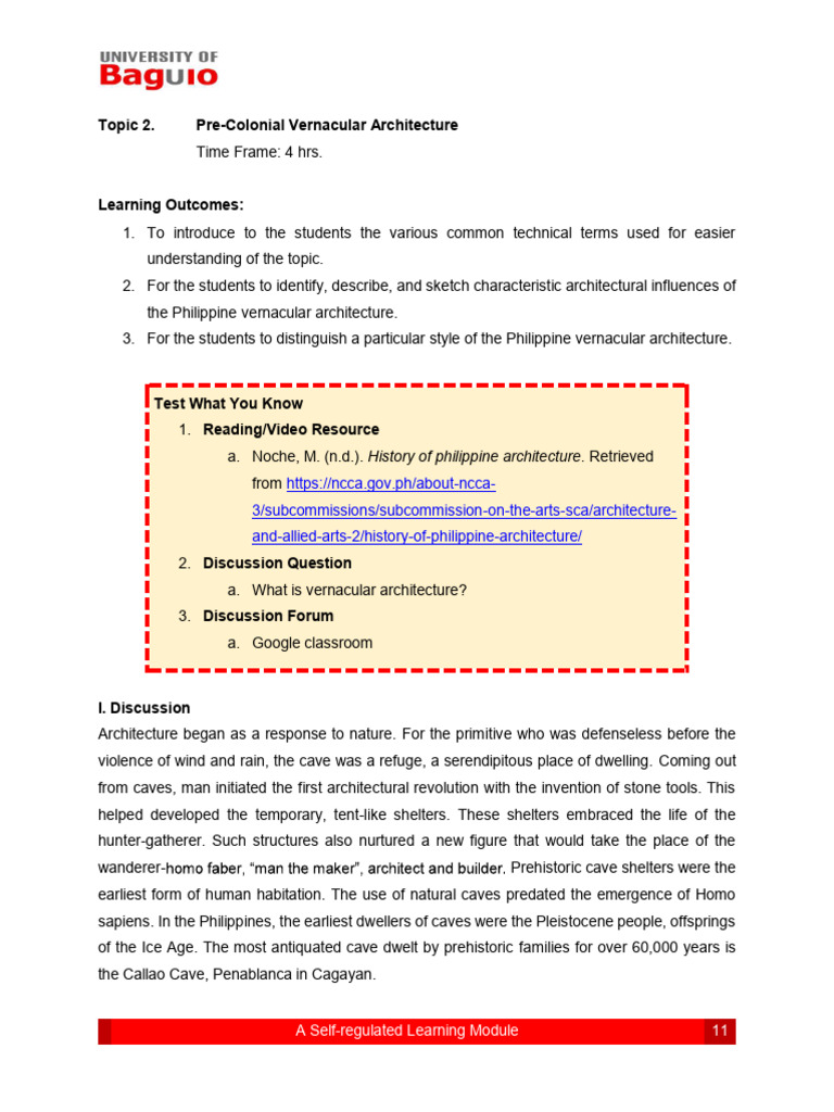 Pre-Colonial Philippine Vernacular Architecture | PDF | Social Science ...