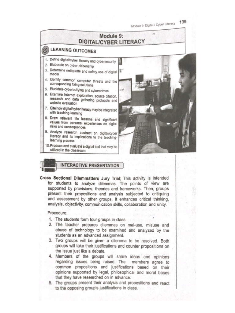 3 Module 9 Digital Cyber Literacy | PDF