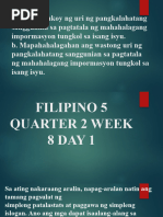 Activity Sheets in Fil 6 Q 1 w4 | PDF