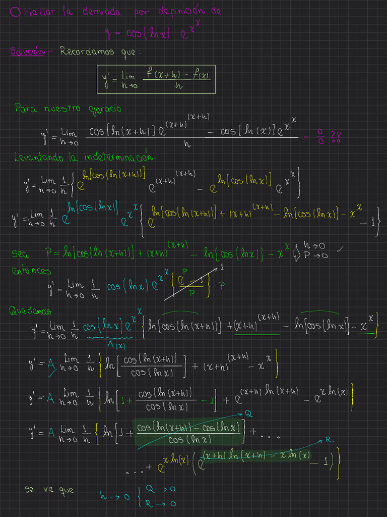 Ejemplo 2 - Derivadas Por Definicion - ICHCH | PDF
