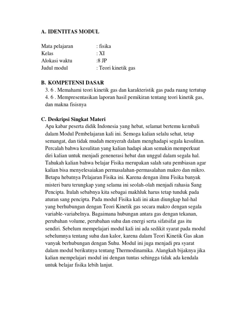 IDENTITAS MODUL Itha | PDF
